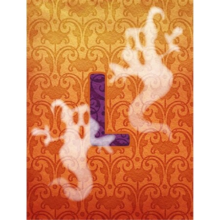 Patioplus Halloween Ghost Letter L Monogram Initial Flag Garden Size ...