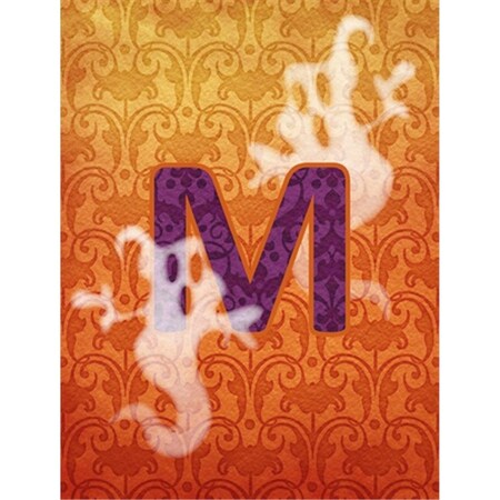 Patioplus Halloween Ghost Letter M Monogram Initial Flag Garden Size ...