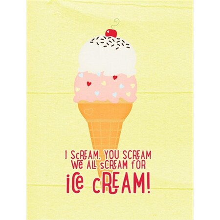 Patioplus I Scream You Scream We All Scream For Ice Cream Flag Garden ...