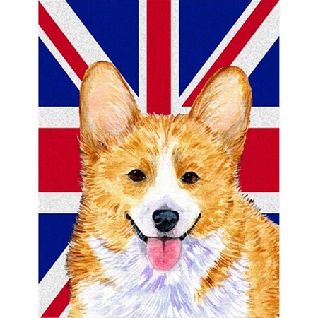Patioplus Corgi With English Union Jack British Flag Flag Garden Size ...