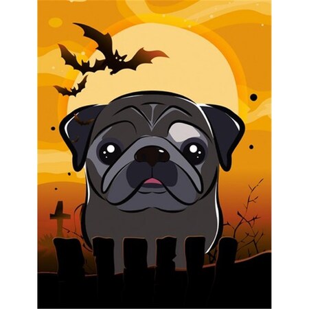 Patioplus Halloween Black Pug Flag Garden Size PA259342 | Zoro