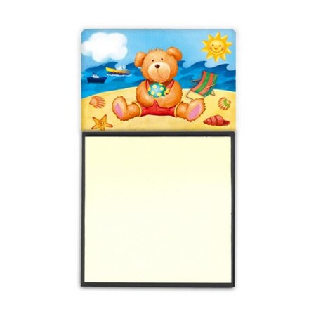 Teachers Aid Teddy Bear on the Beach Sticky Note Holder TE261970 | Zoro