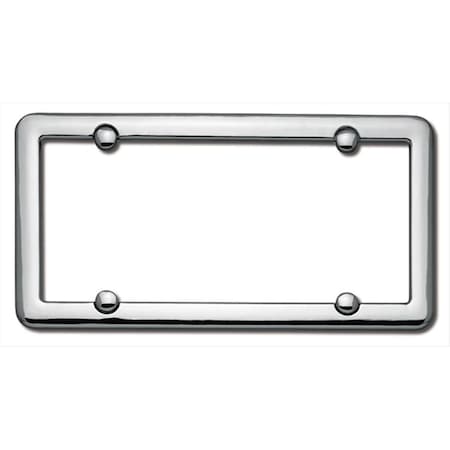 Striker Nouveau License Plate Frame, Chrome With fastener caps ST55955 ...