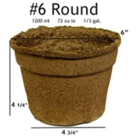 Cowpots No 6 Round Pot - 108 pots #6 Rnd (108) | Zoro