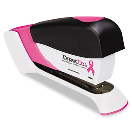 Accentra Pink Ribbon Compact Stapler 15-Sheet Capacity Black/Pink 1588 ...