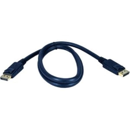 Qvs 10 ft. DisplayPort Cable with Latching Connectors - Male-to-Male DP ...