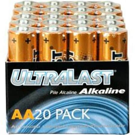 Ultralast Alkaline-Manganese Dioxide (Zn/MnO2) Battery, 1.5V 1 PK ...