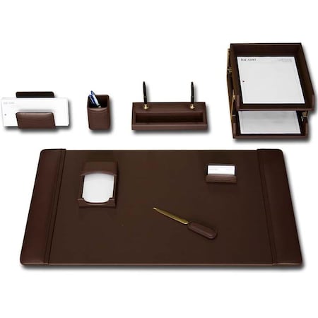 Workstation Leather 10-Piece Desk Set, 10PK TH890940 | Zoro