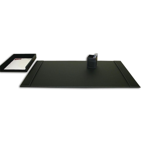 Workstation Rustic Black Leather Desk Set, 3PK TH718331 | Zoro