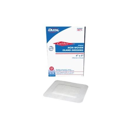 Dukal Sterile- Non-Woven Island Dressing 4 in. x 4 in. 4075 | Zoro