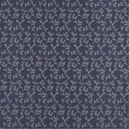 Designer Fabrics 54 in. Wide - Blue And Beige Vine Leaves Jacquard ...