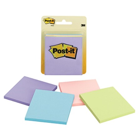 3M Company Sticky note Notes Pastel 4 Pads 50 3M97337 | Zoro