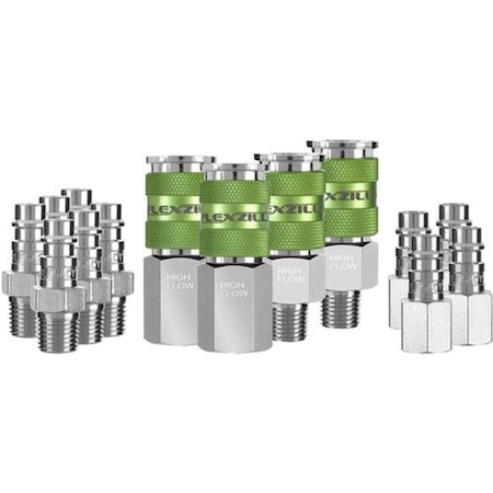 Light House Beauty 14 Piece Flexzilla Pro High Flow Coupler LI3482191 ...