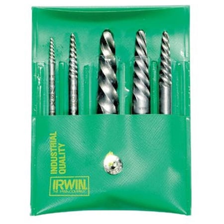 Irwin Irwin Industrial Tool Co. Spiral Screw Extractor Set Sizes SP 1-5 ...