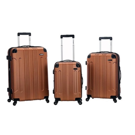Fox Luggage Foxluggage Upright Luggage, 3 Pieces F190-BROWN | Zoro