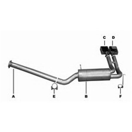 Gibson Cat-Back Performance Exhaust System- Super Truck 65518 | Zoro