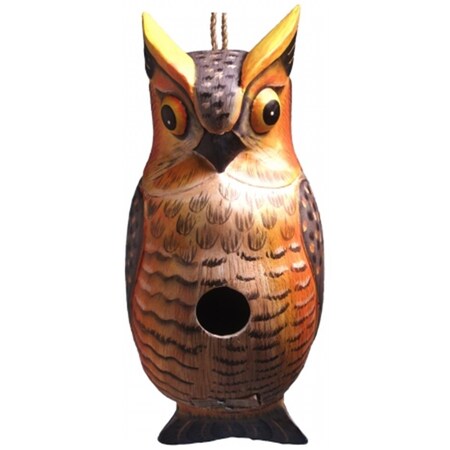 Songbird Essentials Great Horned Owl Birdhouse SE3880301 | Zoro