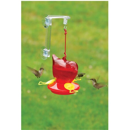 Songbird Essentials Window Bird Hummingbird Feeder - Red SEBCO312W | Zoro
