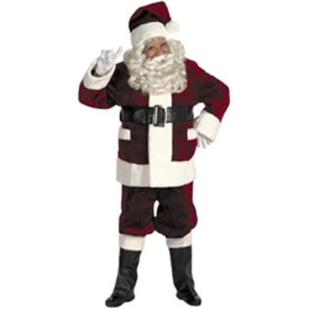 Halco Halco 5691 Burgundy Deluxe Santa Suit with Outside Pockets 5691 ...