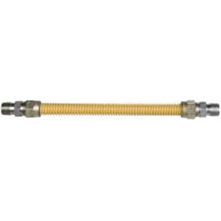 Dormont Gas Connector Coated .5 In. Stainless Steel .5 In. M X .5 In. F ...