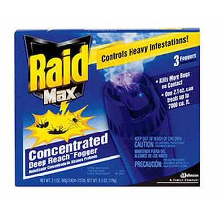 Sc Johnson 12565-8156MAX Raid Max Aerosol Fogger, 6PK 12565/8156MAX | Zoro