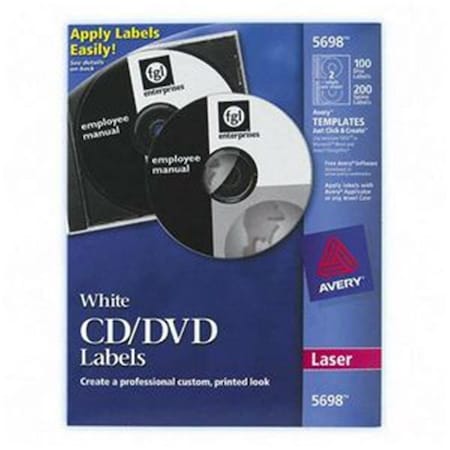 Avery Dennison Avery Dennison CD-DVD and Jewel Case Spine Laser Labels ...