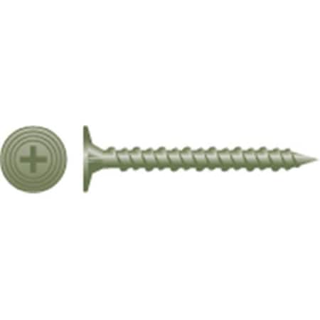 Strong-Point Deck Screw, #8 x 2-1/4 in, Steel, Ruspert Coated Finish ...