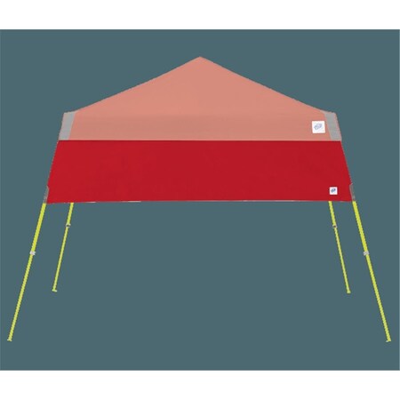 E-Z Up 10 Ft. Recreational Half Wall, Angle Leg - Punch With Grey ...