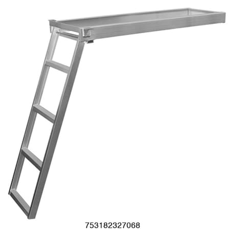 Powerplay Under-Deck Pontoon Ladder for Round Front Pontoon Decks ...