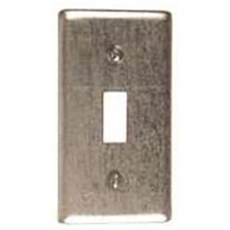 Hubbel Electric Raco Electrical Box Cover, 1 Gang, Galvanized Zinc ...