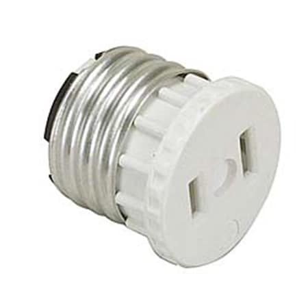 Leviton Leviton White Adapter Socket To Outlet 002-125 002-125 | Zoro