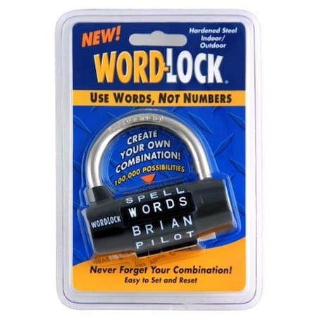 Wordlock Wordlock Inc Black 5 Dial Padlock PL-004-BK PL-004-BK | Zoro