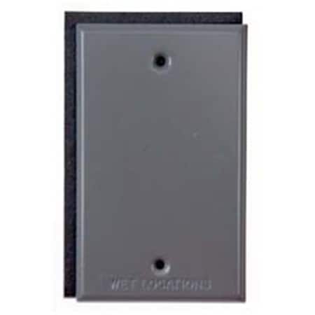 Raco Hubbel Electric Raco Gray Single Gang Blank Switch Plate Cover ...