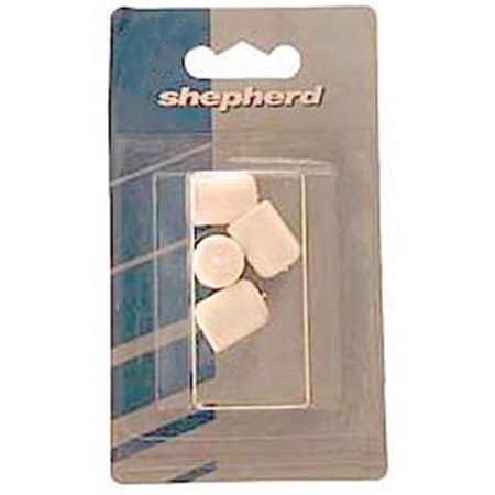 Shepherd Shepherd 9106 4 Count .63 in. White Plastic Leg Tips 9106 | Zoro
