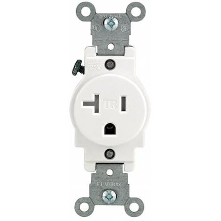 Leviton Leviton Mfg R52-T5020-0WS 20 Amp White Single Power Tamper ...
