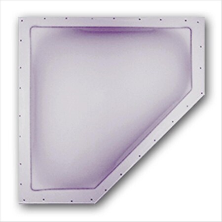 Bri-Rus Spec 24 x 12 In. Skylight Neo-Angle- White B1G-NSL2412W | Zoro