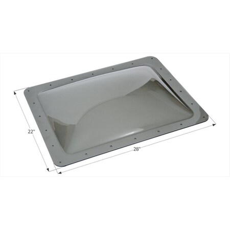 Bri-Rus Spec 18 x 24 In. Skylight- Smoke B1G-SL1824S | Zoro