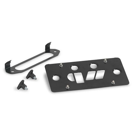 Warrior Products License Plate Bracket- Black W45-2360 | Zoro