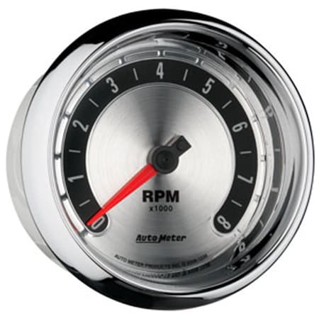 Auto Meter 1298 American Muscle 3.4 In. 8000 Rpm In-Dash Tachometer ...