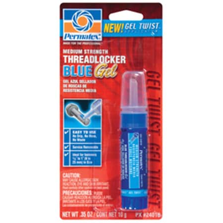 Permtx-Lockt Medium Strength Threadlocker Blue Gel P13-24010 | Zoro