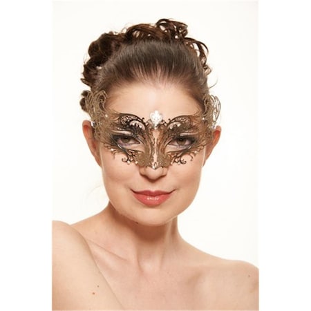 Kayso Silver Classic Venetian Laser Cut Masquerade Mask with Clear ...