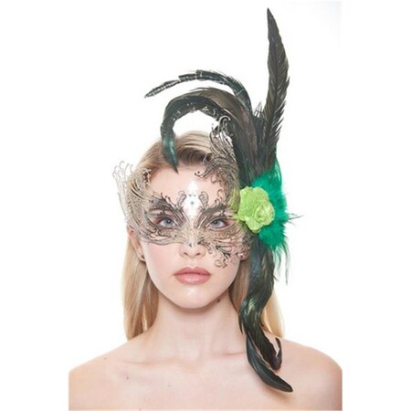 Perfectpretend Majestic Silver Swan Laser Cut Masquerade Mask with ...