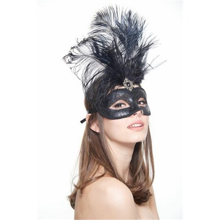 Supriseitsme Black Carnival Venetian Masquerade Mask with Black ...