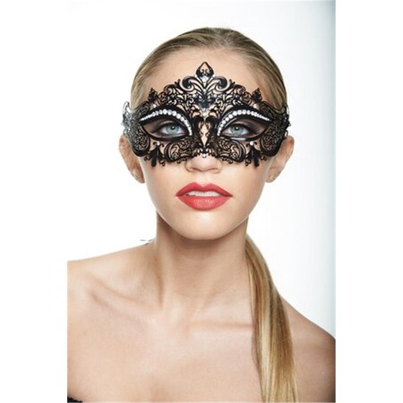 Perfectpretend Classic Crowne Black Laser Cut Masquerade Mask with ...