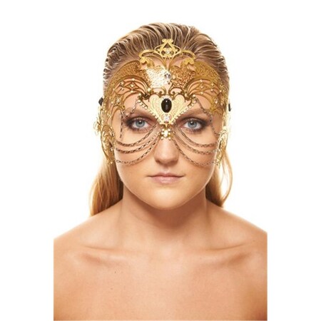 Perfectpretend Elegant Gold Venetian Laser Cut Masquerade Mask ...