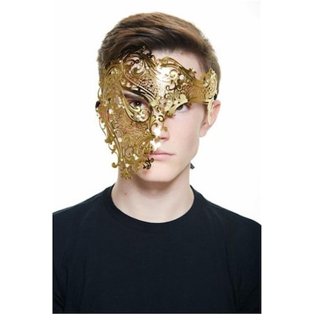Perfectpretend Ethereal Gold Venetian Laser Cut Masquerade Mask ...