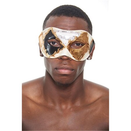 Supriseitsme Black Gold Venetian Plastic Masquerade Mask with Musical ...