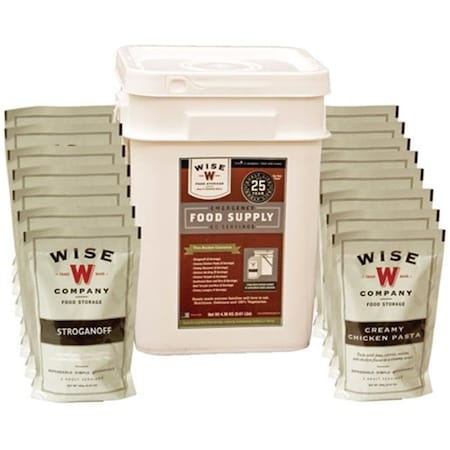 Wise Foods Wise Foods 695020 60 Servings Wise Emergency Food Kit 695020 ...