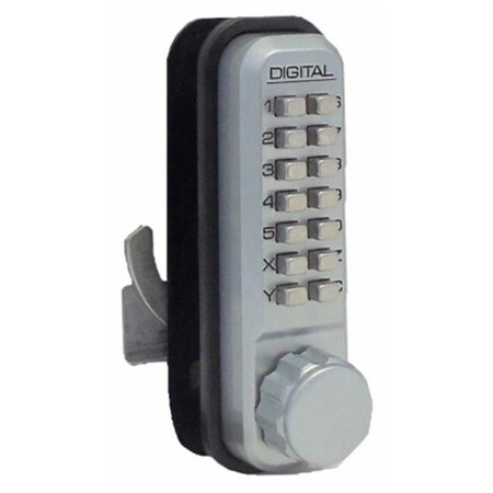 Lockey Lockey 2500-JB-KO Mechanical Keyless Hook Bolt Sliding Door Lock ...