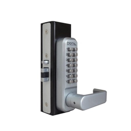 Lockey Lockey 2985-MG Mechanical Keyless Narrow Stile Lever Handle Lock ...